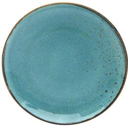 Creatable Dessertteller "Essteller NATURE COLLECTION", 21cm, blau, Speiseteller, Teller Set f&uuml;r 6 Personen, &Oslash; 21 cm, Steinzeug