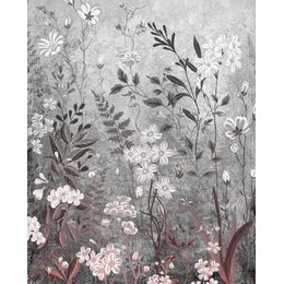 Komar Vliestapete "Digitaldruck Vlies - Moonlight Flowers - Gr&ouml;&szlig;e 200 x 250 cm", B/L: 200mm x 250mm, Rollen:, rosa, Wohnzimmer, Tapeten, Wohnzimmer,