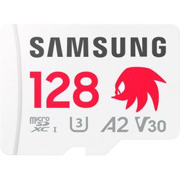 Samsung Speicherkarte "SONIC microSD + SD Adapter", 128 GB, weiß, Speicherkarten
