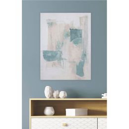 Leinwandbild Gilde, B:60cm H:80cm T:3cm, wei&szlig;, Leinwand, Wohnzimmer, Bilder, "Bild rechteckig Magul wei&szlig; H. 80 cm"