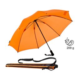 Euroschirm Damen Stockregenschirm "Swing liteflex", orange, Bezug: 100% Polyester, uni, Regenschirme, mit Schultertragegurt an der Hülle, besonders