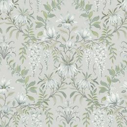 Laura Ashley Vliestapete "Parterre", B/L: 0,52mm x 10mm, Rollen:, gr&uuml;n, Tapeten, FSC zertifiziert, mit lebhaftem Druck, 10 Meter L&auml;nge