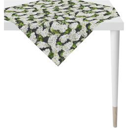Mitteldecke Apelt, B:100cm L:100cm, bunt, Baumwolle, Polyester, Tischdecken, "6820 SPRINGTIME, Fr&uuml;hjahrsdeko, Fr&uuml;hling", mit Bl&uuml;tenmotiv,