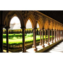 papermoon Fototapete "Saint Michel Cloister", B/L: 3m x 2,23m, Bahnen: 6 Stk., bunt, Tapeten
