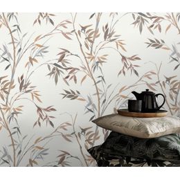Erismann Vliestapete "Vliestapete Bamboorelle", B/L: 0,53m x 10,05m, Rollen: 1, braun, Wohnzimmer, Tapeten, Phthalate frei