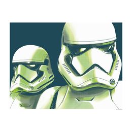 Komar Bild "Star Wars Faces Stormtrooper", B/H/T: 50cm x 40cm, Star Wars, 1 Stk., bunt, Wohnzimmer, Bilder, Wandbild zur Dekoration im Kinderzimmer -
