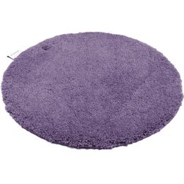 Badematte Tom Tailor HOME, H:27mm, lila, Polyester, Badematten, "Cozy Bath UNI", Badteppich, Uni Farben, rechteckig, rund und oval erh&auml;ltlich