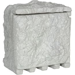 N&auml;ve Gartensteckdose N&Auml;VE, B:18cm H:21cm, grau, Kunststoff, Steckdosen, "Roccus", max. Leistung: 3600W, Kabell&auml;nge: 5m, Material: Kunststein/Polyresin