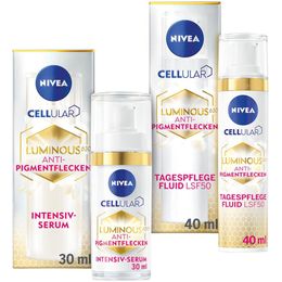 Nivea Damen Pflege-Set "CELLULAR Luminous Tagespflege+ Intensiv Serum"weiß, Hautpflegemittel, Gegen Pigment- und Altersflecken, auch für sensible