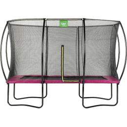EXIT Kinder Gartentrampolin "Silhouette", B/L/T: 244cm x 366cm, rosa, Trampoline, BxT: 244x366 cm, mit Sicherheitsnetz