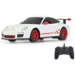 Jamara Kinder RC-Auto "Porsche GT3 1:24 weiß", weiß, Kunststoff, B:19cm H:6cm T:7cm, Fernlenkfahrzeuge