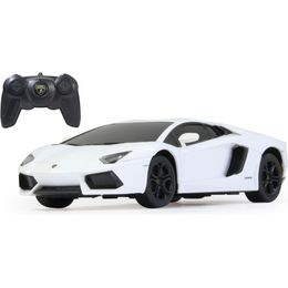 Jamara Kinder RC-Auto "Deluxe Cars, Lamborghini Aventador, 1:24, weiss, 2,4GHz", weiß, B:10cm H:5cm T:20cm, Fernlenkfahrzeuge