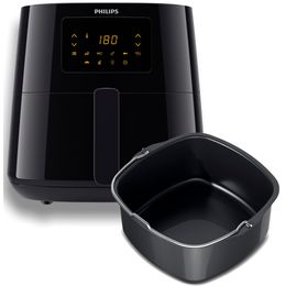 Philips Heißluftfritteuse "XL HD9270/93 6,2l", B:31,5cm H:30,7cm T:40,3cm, schwarz, Fritteusen, mit 7 Voreinstellungen und Warmhaltefunktion,