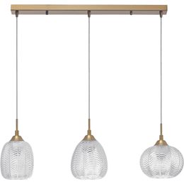 NOVA LUCE Hängeleuchten "VARIO", 3, Ø 18cm H: 120cm, 1 Stk., gold, Esszimmer, Leuchten, Ohne Beleuchtung