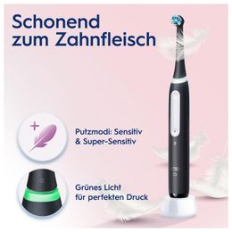 Oral-B Elektrische Zahnb&uuml;rste "iO 4", wei&szlig;, B:2,5cm H:25cm T:2,5cm, Elektrozahnb&uuml;rsten, mit Magnet-Technologie, 4 Putzmodi, Reiseetui