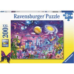 Ravensburger Kinder Puzzle "Kosmische Stadt"bunt, B:49cm H:36cm, Puzzles, Made in Germany