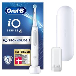 Oral-B Elektrische Zahnbürste "iO 4", weiß, B:2,5cm H:25cm T:2,5cm, Elektrozahnbürsten, mit Magnet-Technologie, 4 Putzmodi, Reiseetui