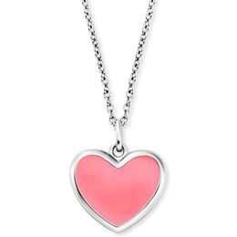 Herzengel Mädchen Kette mit Anhänger "Schmuck Geschenk Little Heart Herz", Silber 925 (Sterlingsilber), L: 42 B: 1,25mm, bunt, Silber 925