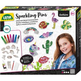 LENA Jungen Kreativset "Metal Sparkling Pin", bunt, Kunststoff, Metall, Kreativsets