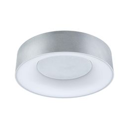 Paulmann LED Deckenleuchte "Selection Bathroom Casca IP44 1x16W 300mm, 230V Metall/Kunststoff", 1, &Oslash; 30cm H: 7,1cm, 1 Stk., grau, Wohnzimmer,