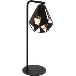 Eglo Tischleuchte "CARLTON 4", 1, H: 50,5cm, schwarz, Wohnzimmer, Leuchten, Vintage Tischleuchte, Nachttischleuchte, Fassung: E27