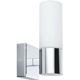 Paulmann LED Wandleuchte "Gemini IP44 20W 2er Pack Chrom, Satin, Metall, Glas", 2, H: 19,5cm, 2 Stk., wei&szlig;, Leuchten, E14, Gemini IP44 20W 2er Pack