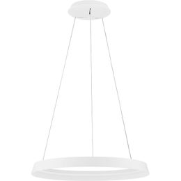 NOVA LUCE Pendelleuchte "ORMI", 1, Ø 60cm H: 150cm, 1 Stk.weiß, Esszimmer, Leuchten