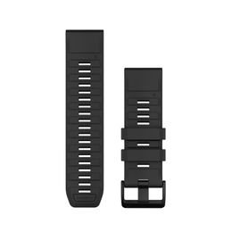 Garmin Kinder Uhrenarmband "Wechselarmband QuickFit 26 mm Silikon", 28cm, schwarz, Silikon, Uhrenarmbänder
