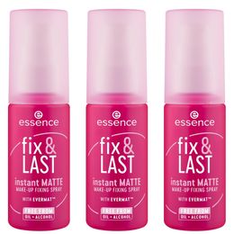 Essence Damen Fixierspray "fix & LAST instant MATTE MAKE-UP FIXING SPRAY", 150ml, beige, Teint-Kosmetika, Neuer Sprühkopf für gleichmäßige Anwendung