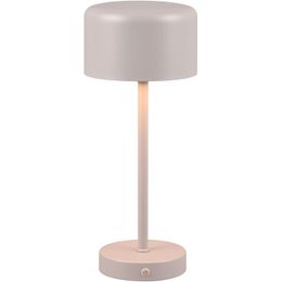 my home LED Tischleuchte "Kadira", 1, &Oslash; 12,6cm H: 30cm, 1 Stk., grau, Leuchten, Akku Tischlampe mit USB-C Anschluss, Touchdimmer 4 Stufen, H&ouml;he 30cm