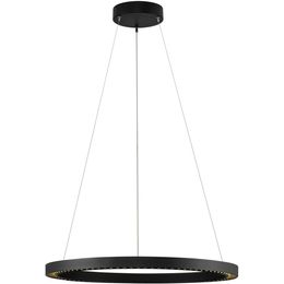 NOVA LUCE Pendelleuchte "DEOS", 1, Ø 65cm H: 300cm, 1 Stk.schwarz, Esszimmer, Leuchten
