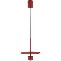 NOVA LUCE Pendelleuchte "EDEM", 1, Ø 30cm H: 217cm, 1 Stk.rot, Esszimmer, Leuchten