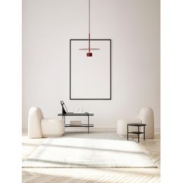 NOVA LUCE Pendelleuchte "EDEM", 1, &Oslash; 30cm H: 217cm, 1 Stk.rot, Esszimmer, Leuchten