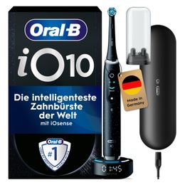 Oral-B Damen Elektrische Zahnbürste "iO 10", schwarz, Kunststoff, B:2,5cm H:25,3cm T:2,5cm, Elektrozahnbürsten, Magnet-Technologie, iOsense, 7