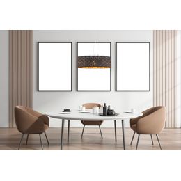 Globo LIGHTING H&auml;ngeleuchte "CLARKE", 1 Stk.nickel matt, Wohnzimmer, Leuchten, H&auml;ngelampe/Pendelleuchte/Dekor/goldfarben/H&ouml;he k&uuml;rzbar