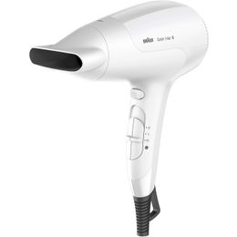 Braun Ionic-Haartrockner "Braun Satin Hair 3 Power Perfection", weiß, B:8,9cm H:27,6cm T:16,5cm, Haartrockner, Kompakt und ergonomisch