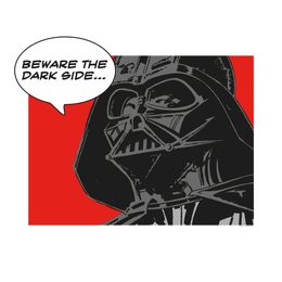 Komar Bild "Star Wars Classic Comic Quote Vader", B/H/T: 50cm x 40cm, Star Wars, 1 Stk., bunt, Wohnzimmer, Bilder, Wandbild zur Dekoration im