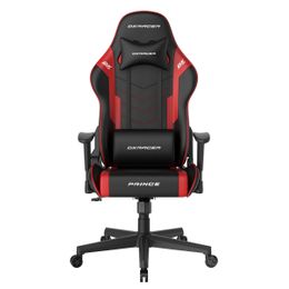 DXRacer Gaming-Stuhl "Prince Gaming Chair Regular L, PVC, schwarz rot", schwarz, Stühle