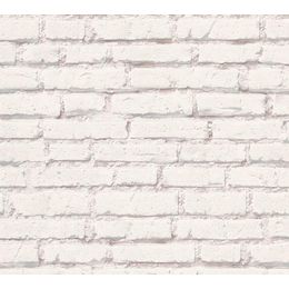 Livingwalls LIVING WALLS Vliestapete "Essentials", B/L: 0,53mm x 10,05mm, grau, Tapeten, Uni Tapete Stein Tapeten Wohnzimmer Schlafzimmer K&uuml;che Design Optik