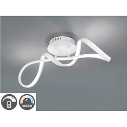 LED Deckenleuchte "Perugia", 1, H: 22cm, 1 Stk., weiß, REALITY LEUCHTEN, Wohnzimmer, Leuchten, Dekorative Deckenlampe, dimmbar, neutralweiß 4000K,