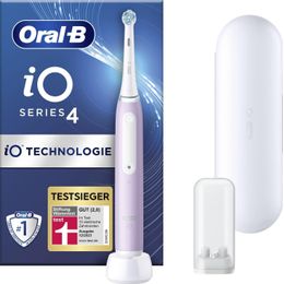 Oral-B Elektrische Zahnbürste "iO 4", lila, B:2,5cm H:25cm T:2,5cm, Elektrozahnbürsten, mit Magnet-Technologie, 4 Putzmodi, Reiseetui