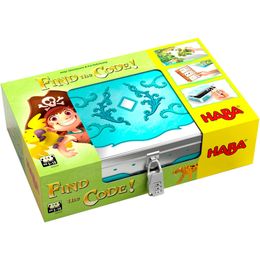Haba Jungen Spiel "Finde the code Pirateninsel", bunt, Holz, Pappe, Spiele