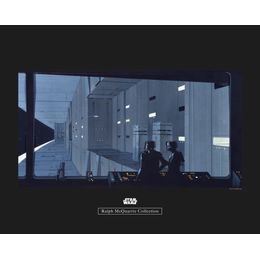 Komar Bild "Star Wars Classic RMQ Death Star Control", B/H/T: 50cm x 40cm, Star Wars, 1 Stk., bunt, Wohnzimmer, Bilder, Wandbild zur Dekoration im