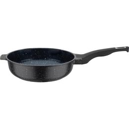 GSW Schmorpfanne "Titanium Granit Advanced", Ø 24cm + Höhe 7,5cmschwarz, Pfannen, Schmorpfanne aus Aluminium-Guss mit Antihaft-Versiegelung