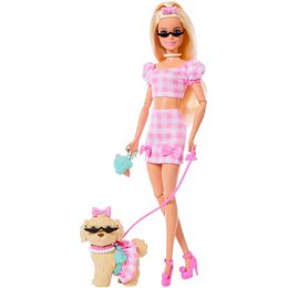 Barbie Kinder Anziehpuppe "im Zwillingslook mit Schleife und Haustier", bunt, Kunststoff, Puppen