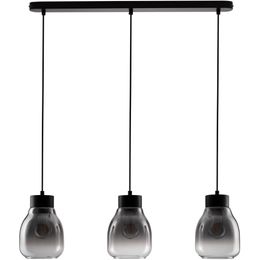 NOVA LUCE Pendelleuchte "BLACU", 3, H: 120cm, 1 Stk.schwarz, Esszimmer, Leuchten