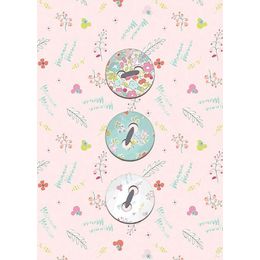 Komar Bild "Minnie Mouse Buttons", B/H/T: 50cm x 70cm, Disney, 1 Stk., bunt, Wohnzimmer, Bilder, Wandbild zur Dekoration im Kinderzimmer - ohne Rahmen