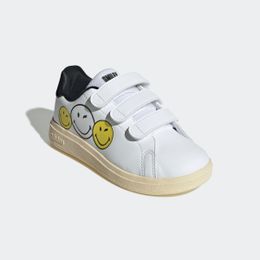 Mädchen Klettschuh "ADVANTAGE 2.0", adidas Sportswear, Gr. 34, weiß, Synthetik, Textil, Schuhe, Design auf den Spuren des adidas Stan Smith