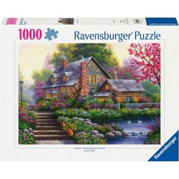 Ravensburger Kinder Puzzle "Romantisches Cottage", bunt, B:70cm H:50cm, Puzzles, Made in Germany