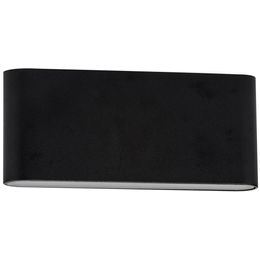 HAVIT LIGHTING LED Au&szlig;en-Wandleuchte "LISSE", 2, H: 9cm, 1 Stk., schwarz, Leuchten